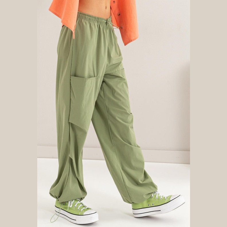 Charli Drawstring Parachute Pants – The Feral Market